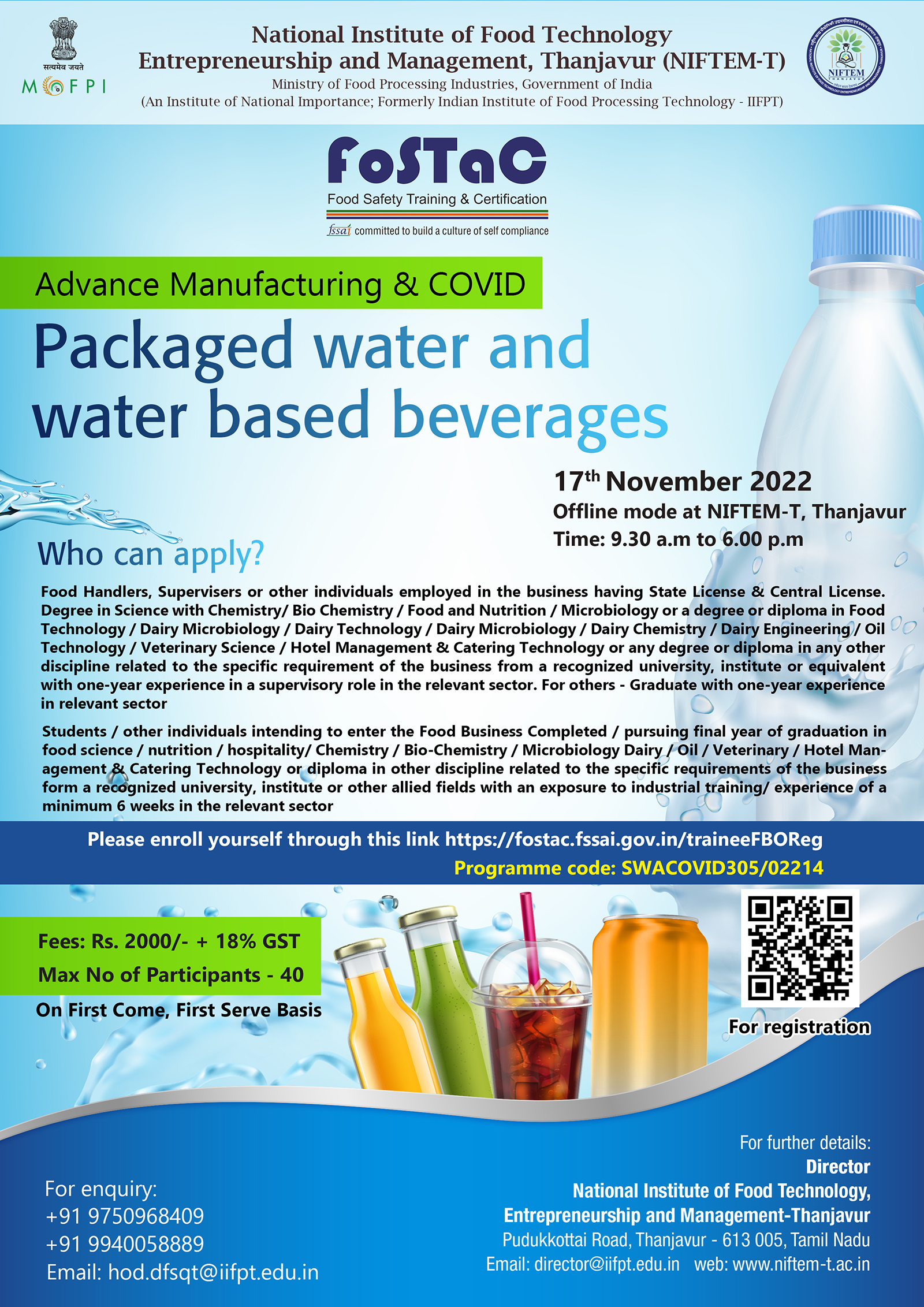 FoSTaC Training & Certification - Advance Manufacturing & COVID ...