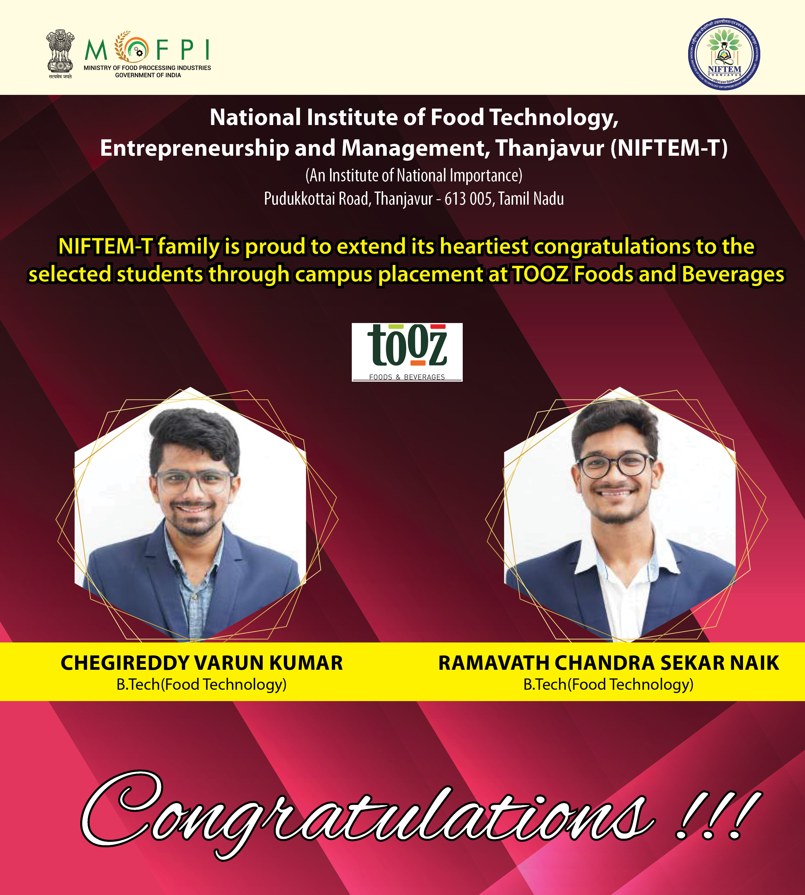 NIFTEM-T Placement Cell