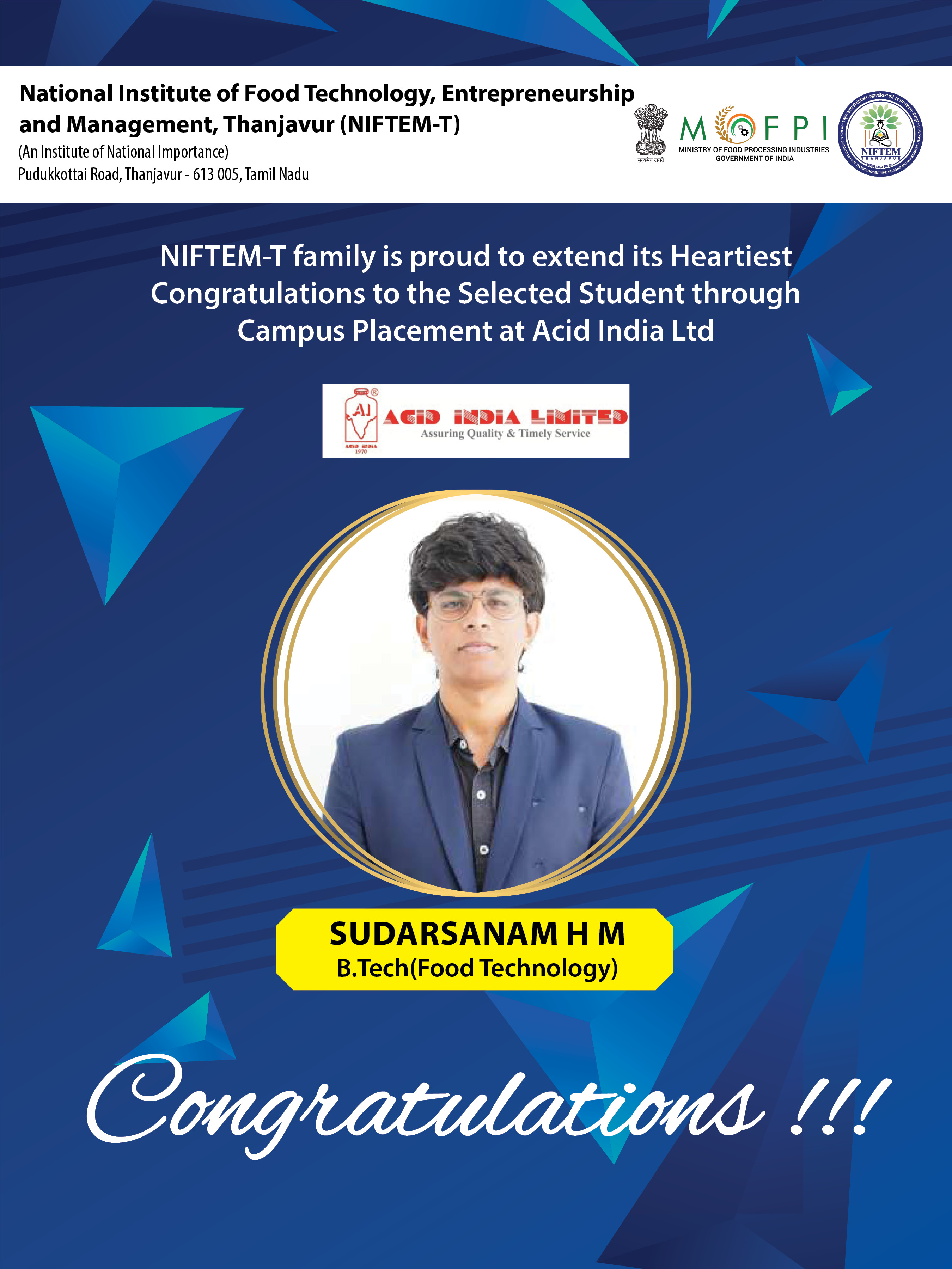 NIFTEM-T Placement Cell